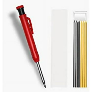 Nicpro 2Pcs Carpenter Pencil Set, 2.8mm Mechanical, 26 Refills ...