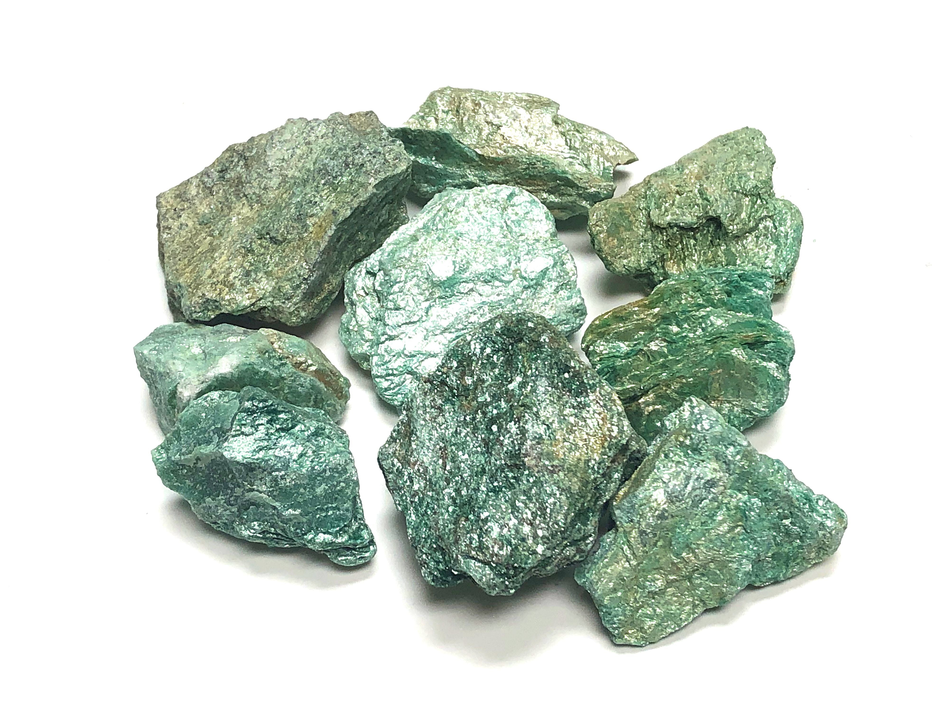 Zentron Crystal Collection: 1/2 Pound Natural Rough Fuchsite Stones ...
