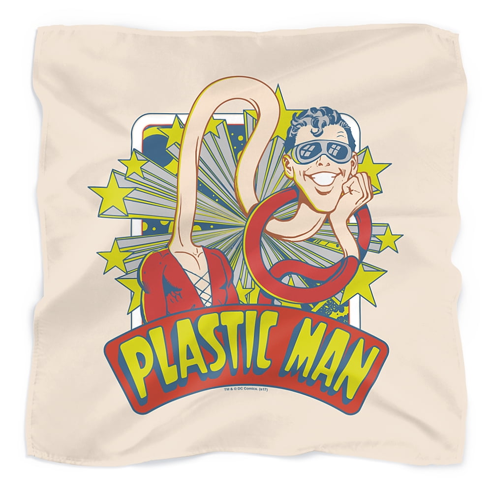 Justice League Plastic Man Stars Bandana (21 in x 21 in) - Walmart.com