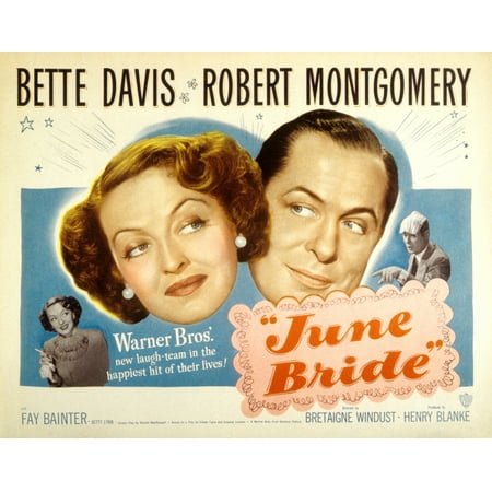 June Bride Bette Davis Robert Montgomery 1948 Movie Poster Masterprint ...