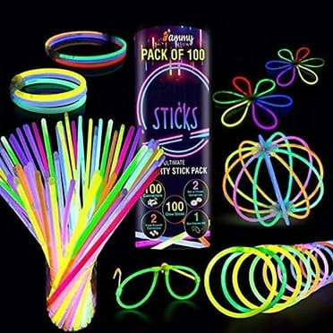 SYNCFUN Kids Pack of 200 Mini Glow Sticks in 8 Colors for Parties ...