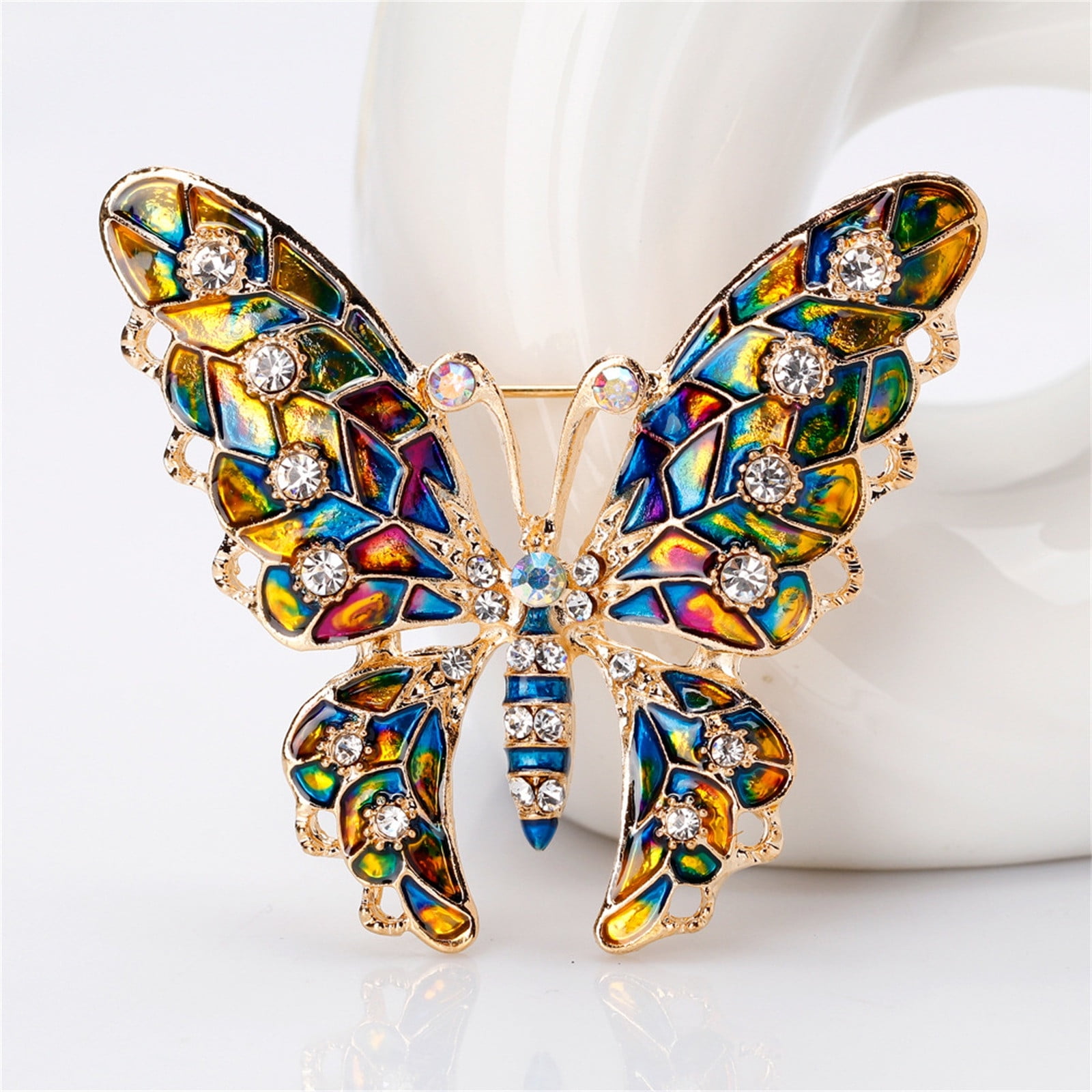 Click here for Hoarboeg Crystal Bouquet Brooch Generous Versatile... prices