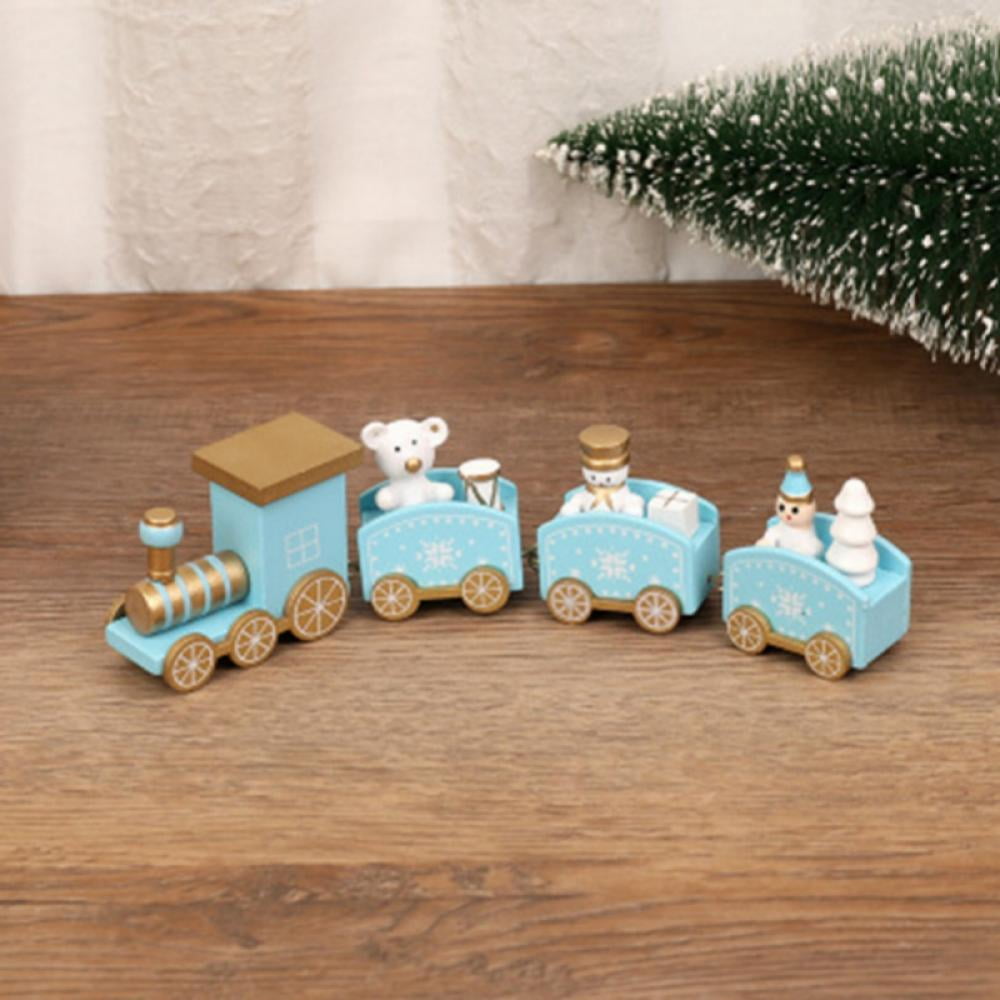 Orchip Wooden Engines & Train Cars Collection with Animals, Farm Safari ...