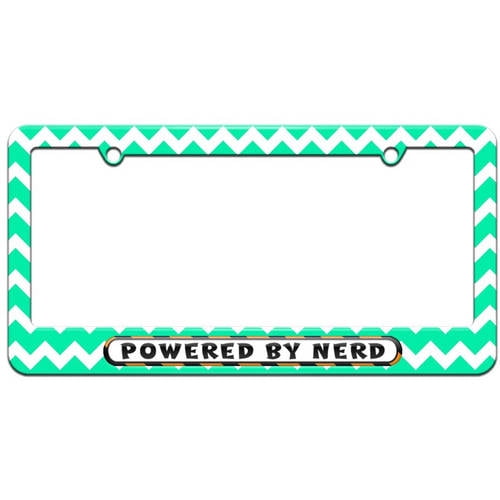 Powered By Nerd License Plate Tag Frame, Multiple Colors - Walmart.com