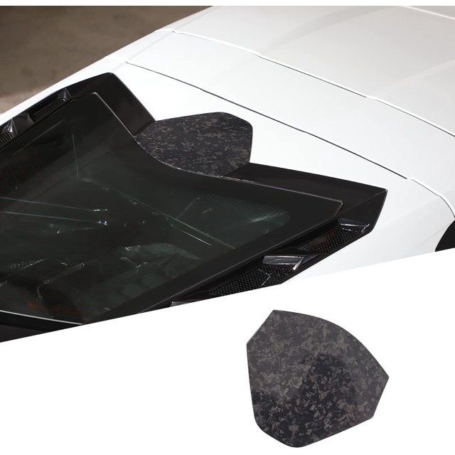 TINKI Real Carbon Fiber Rear Decklid Panel Trim Cover Compatible with ...
