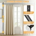Keypoter No-Drill Floor-to-Ceiling Tension Rod, Adjustable 29-73" Heavy ...