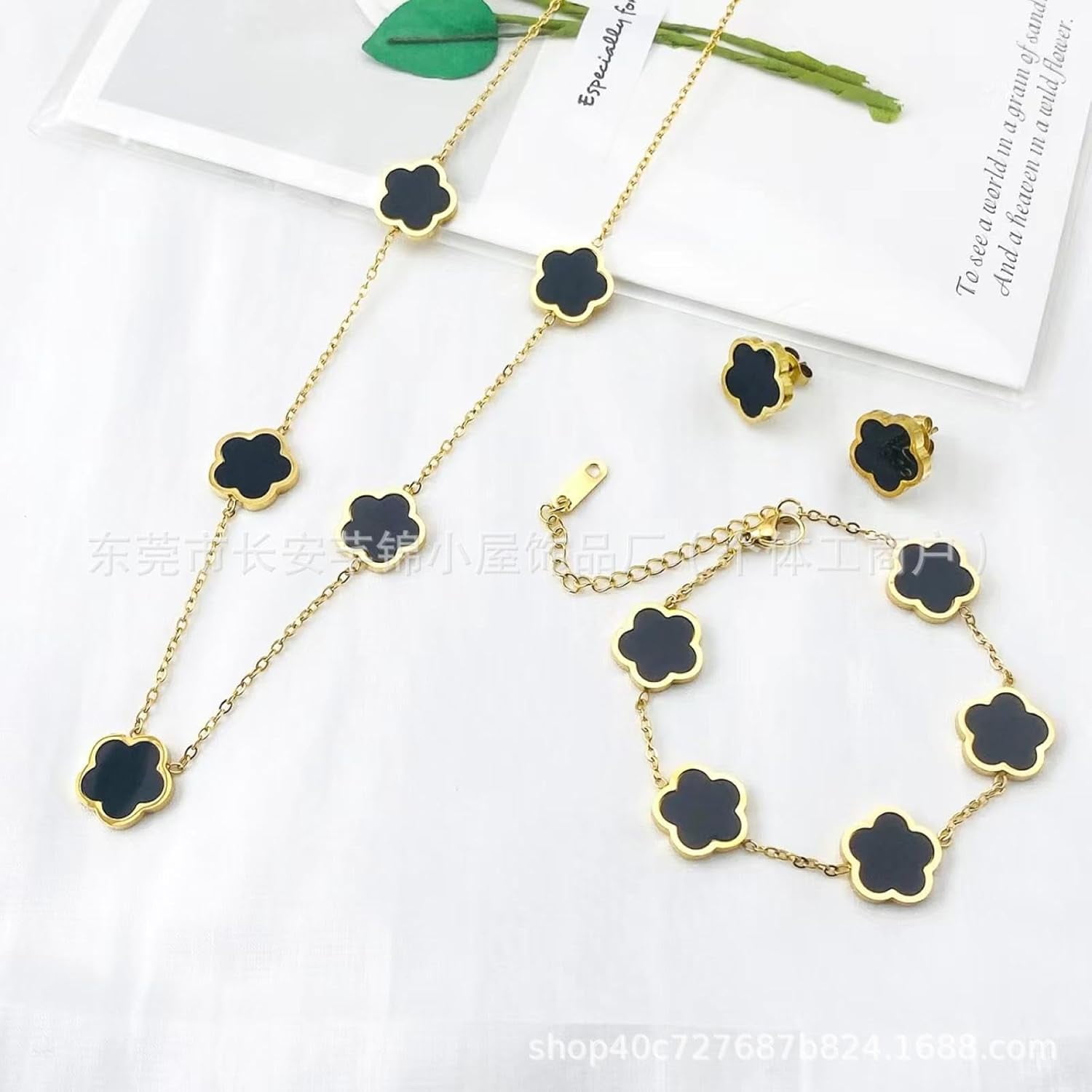 Click here for Unbranded Five-Petal Flower 18k Necklace Bracelet... prices
