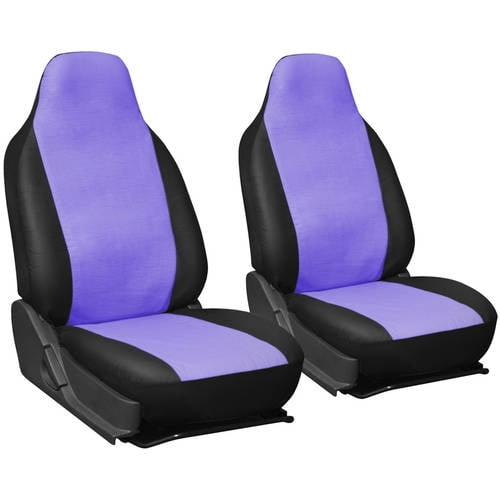 Oxgord 2-Piece Integrated Faux Leather Bucket Seat Covers, Universal ...
