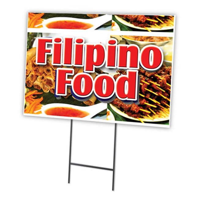 SignMission C-1824 Filipino Food 18 x 24 in. Filipino Food Yard Sign ...