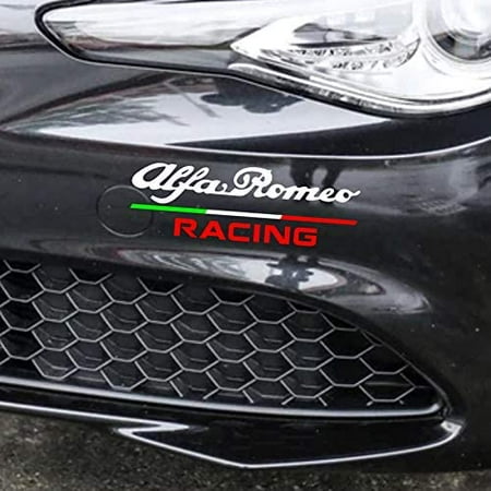 Italy Flag Racing Emblem,Car Side Badge DIY Sticker,for Alfa Romeo 4C ...