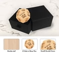 1Pc Wood Food Decision Dice with 1Pc Velvet Packing Pouches 1Pc Kraft ...