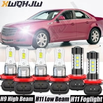 For 2008-2014 Cadillac CTS Sedan 6x 6000K LED Headlight Bulbs High/Low ...