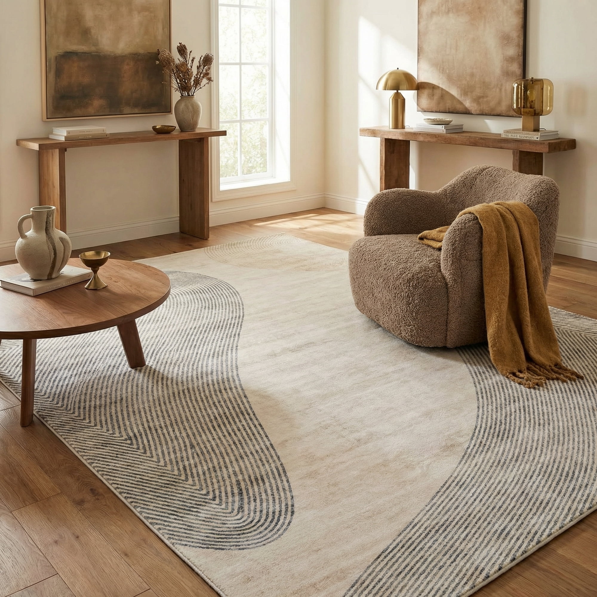 Click here for Rug Branch Minimalist Abstract Indoor Area Rug 67... prices