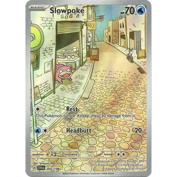 Pokemon Scarlet & Violet Illustration Rare Slowpoke #204/198 - Walmart.com