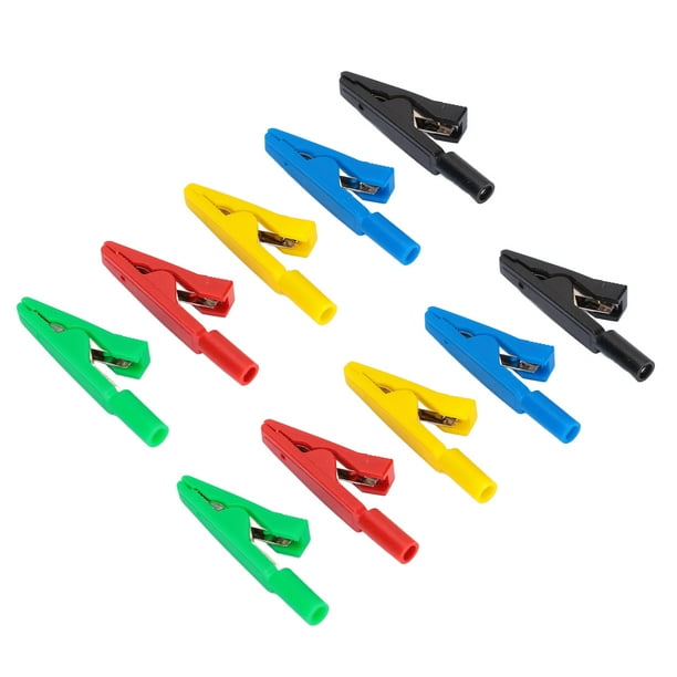 Fugacal Electrical Wire Test Clips Clamps 30V‑60V Maximum10A 6mm/0.24in ...