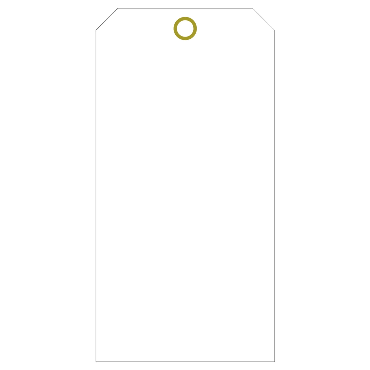 2 x 4 White Plastic Waterproof tags 100 per pack - Walmart.com