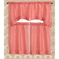 Bermuda Ruffle Kitchen Curtain Tier Set - Walmart.com