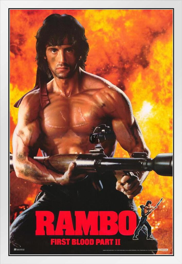 Rambo First Blood Part 2 II Retro Vintage 80s Movie Theater Decor ...
