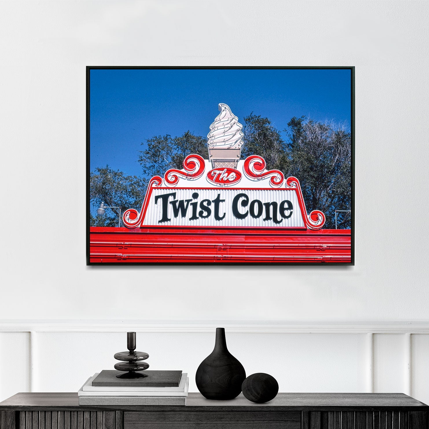 Twist Cone Ice Cream Sign, Route 281, Aberdeen, South Dakota - 1987 ...