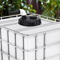 IBC Tank Lid with 25mm Hose, DN150 PP IBC Container Lid Cover Cap with ...
