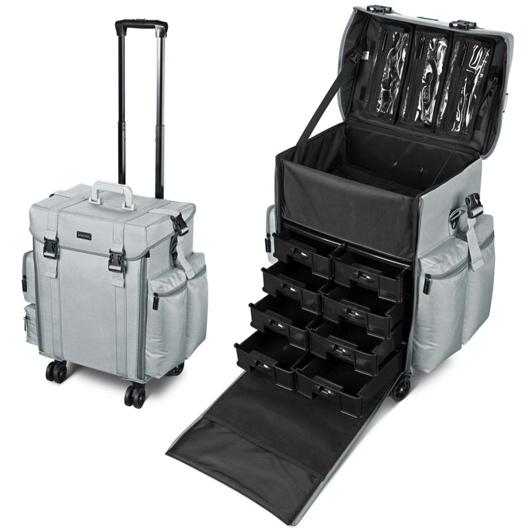 Soft Rolling Makeup Case With Drawers | Saubhaya Makeup