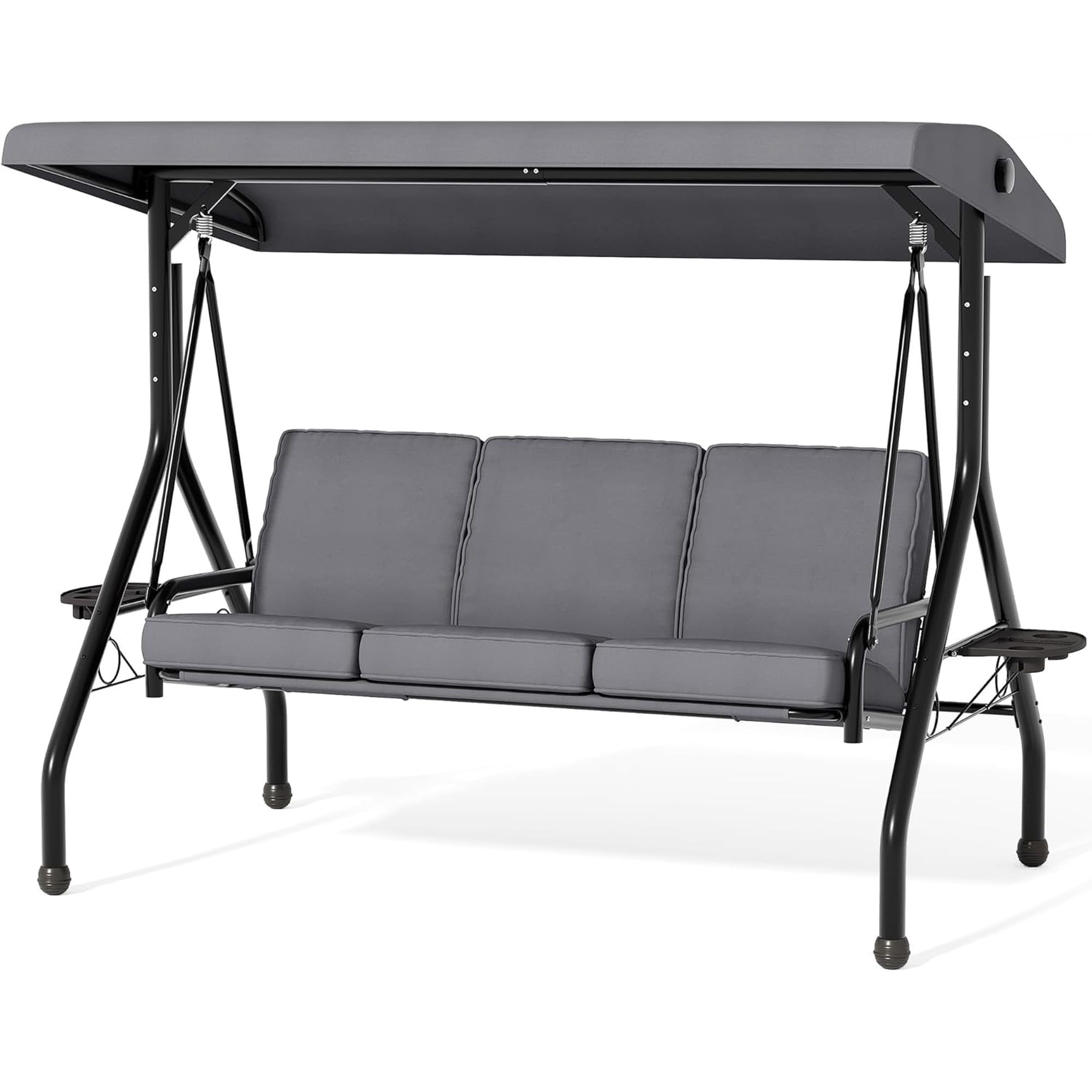 Click here for Yusazens 3-Seat Outdoor Porch Swing 2-In-1 Patio S... prices