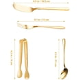 14-Piece Stainless Steel Serving Utensils Set with Coffee Spoons Sugar ...