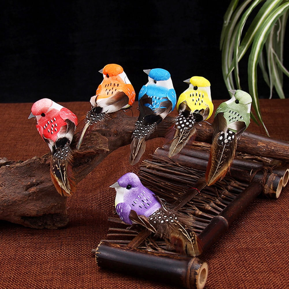Naturegr 6Pcs Lifelike Artificial Foam Animal Bird Clip Claws Garden ...