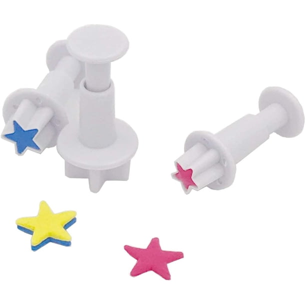 Gobaker Star Fondant Plunger Cutter Set Sugarcraft Cake Cookies Cupcake ...