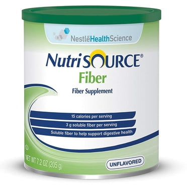 Nestle Nutrisource Unflavored Fiber Supplement Powder, 7.2 oz. Canister ...