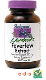 Bluebonnet Standardized Feverfew Leaf Extract, 60 Ct - Walmart.com ...
