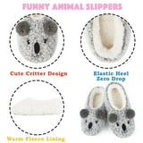 Cozylook Cute Animal Slipper Socks for Toddler Kids Girls Women, Fuzzy Fluffy Sherpa Lined, Non ...