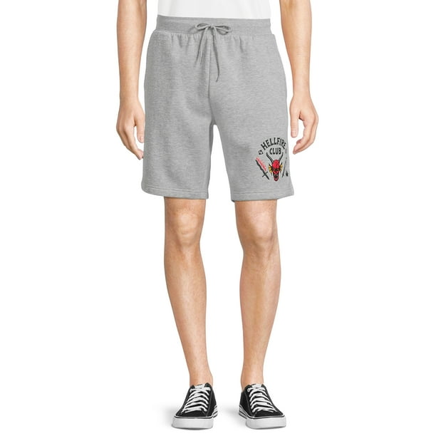 Stranger Things Men's and Big Men's Hellfire Club Graphic Shorts, Sizes ...