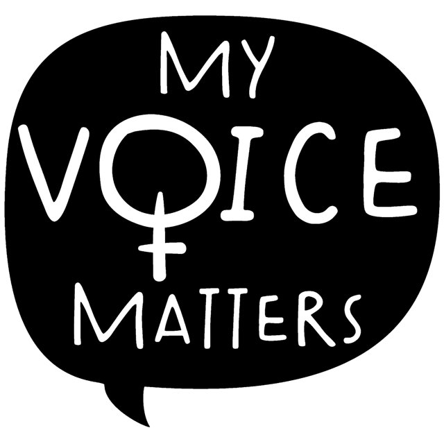 My Voice Matters Female Symbol Strong Women Rights Wall Decals for ...