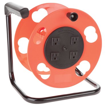 Masterplug 100ft Metal Extension Cord Reel - Walmart.com