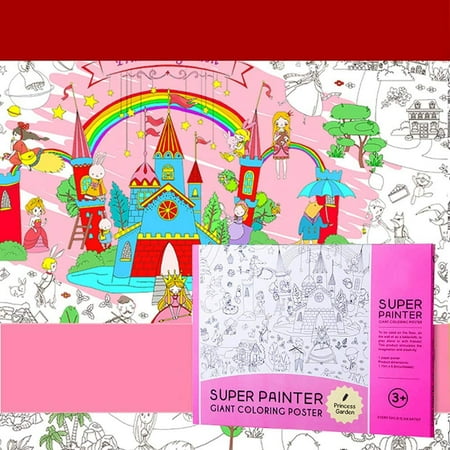 Kids Coloring Book Giant Coloring Poster for Kids Wall Size Coloring ...