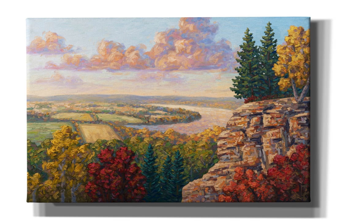Epic Graffiti 'Autumn At Gibraltar Rock' by Joe Reimer, Canvas Wall Art ...