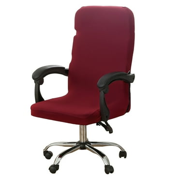 Velvet Elastic Office Rotating Chair Seat Cover Computer Chair Cover ...