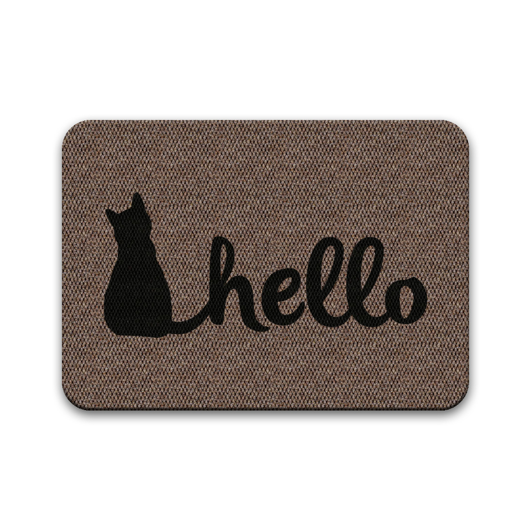 Tapete Decorativo Hello Cat de 70x50 Cm Beige Elitemat Decorativo ...