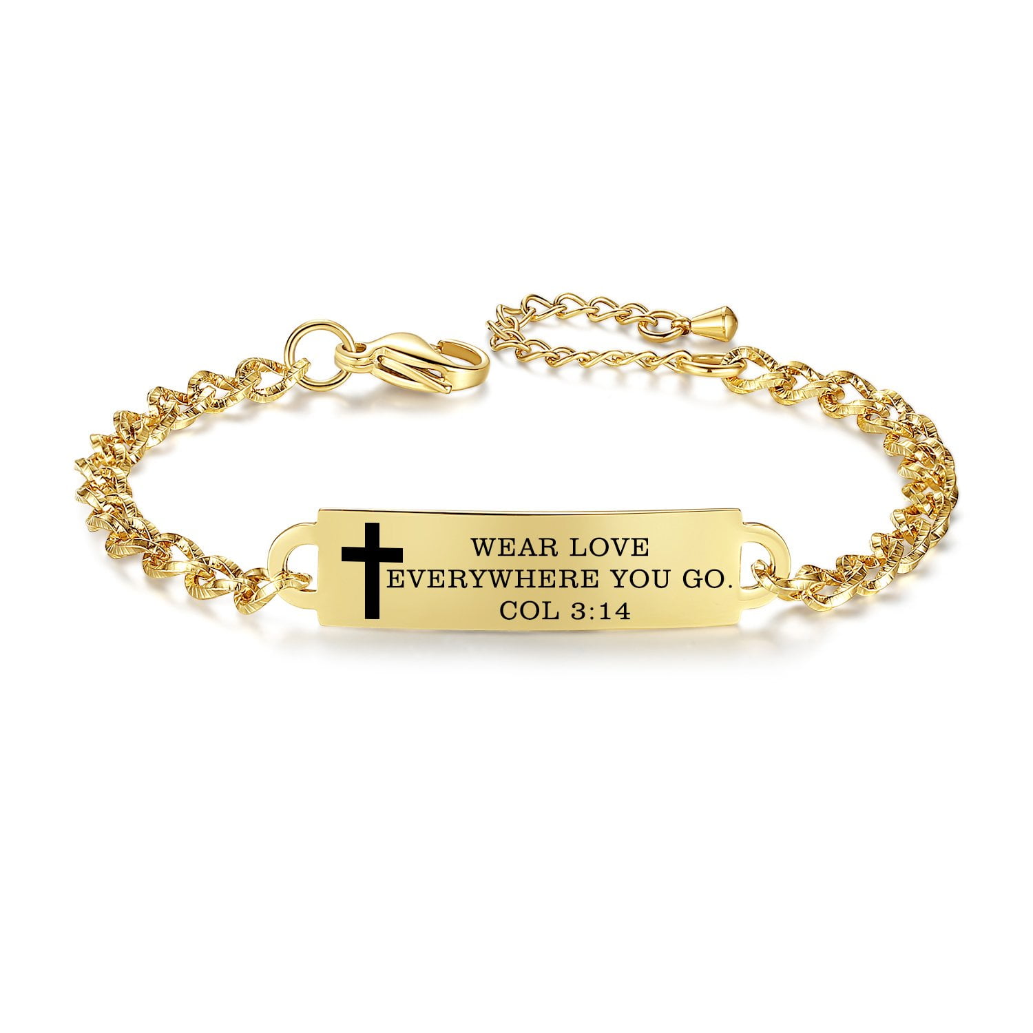 Christian Gift -Wear love everywhere you go. Col 3:14 Scripture Jewelry ...