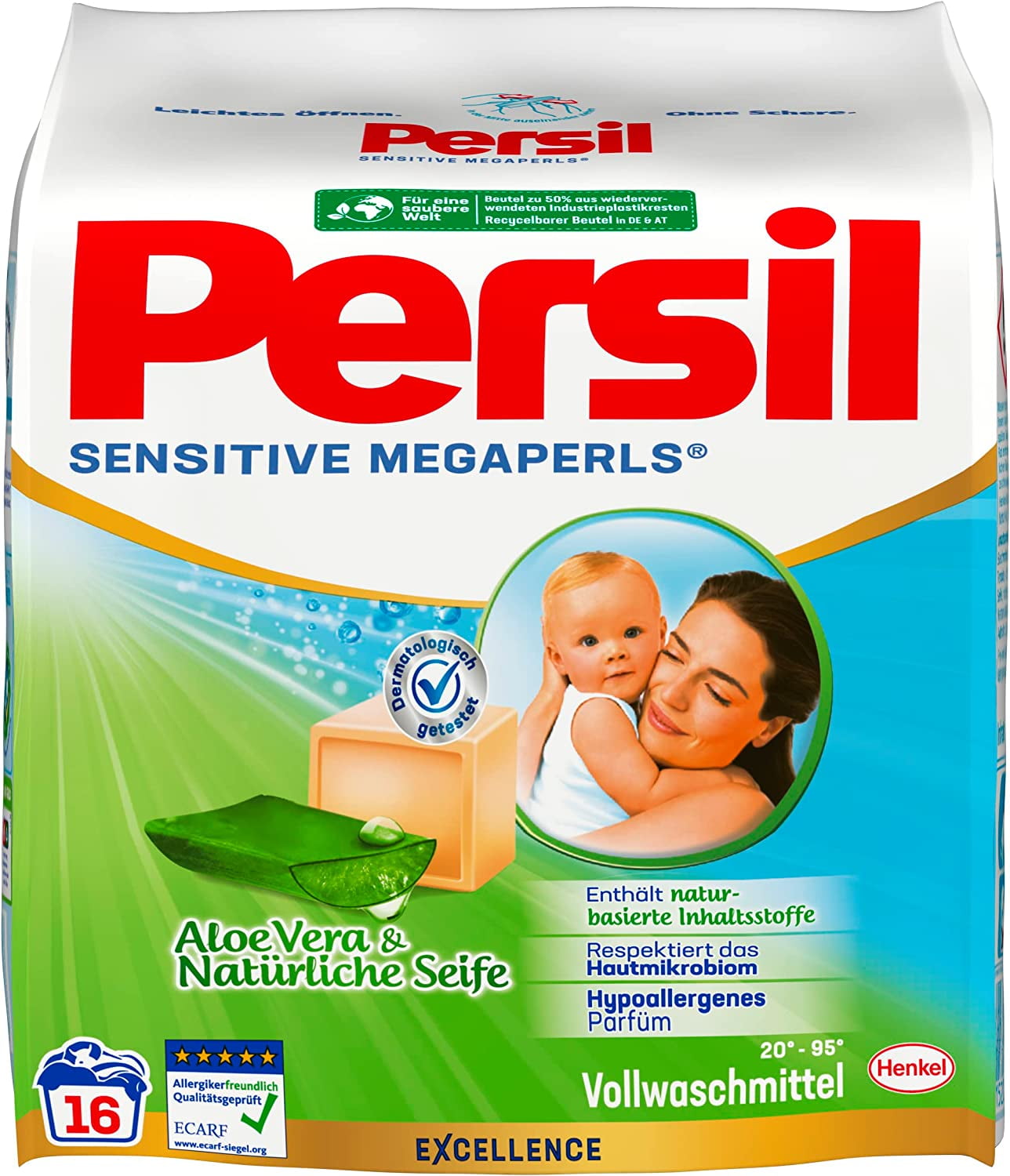 Persil Sensitive Megaperls | Detergent For Sensitive Skin With Soothing ...