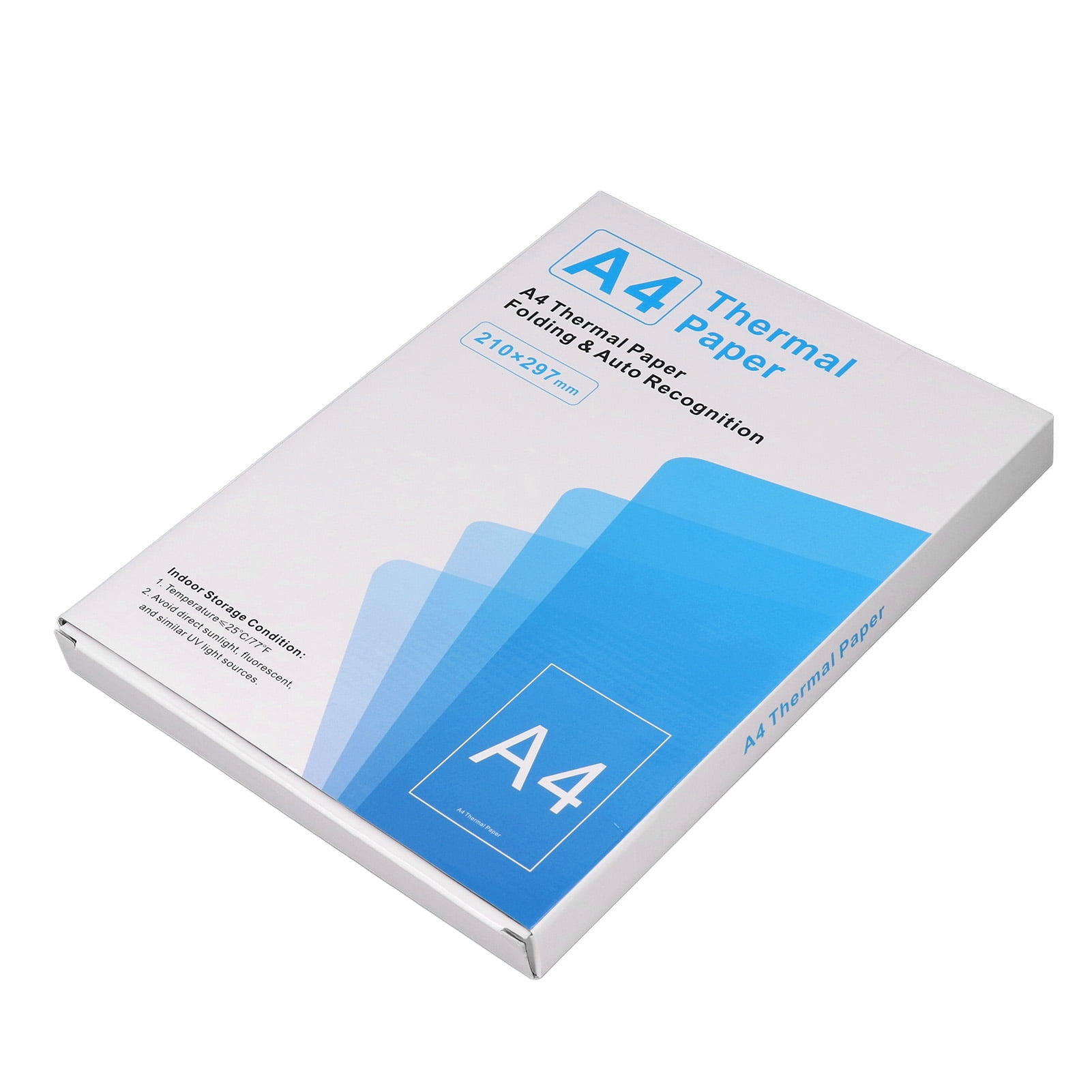 Papel Térmico A4 Para Impresora Portátil, Compatibilidad Papel Térmico Plegable Multiusos 100 ...