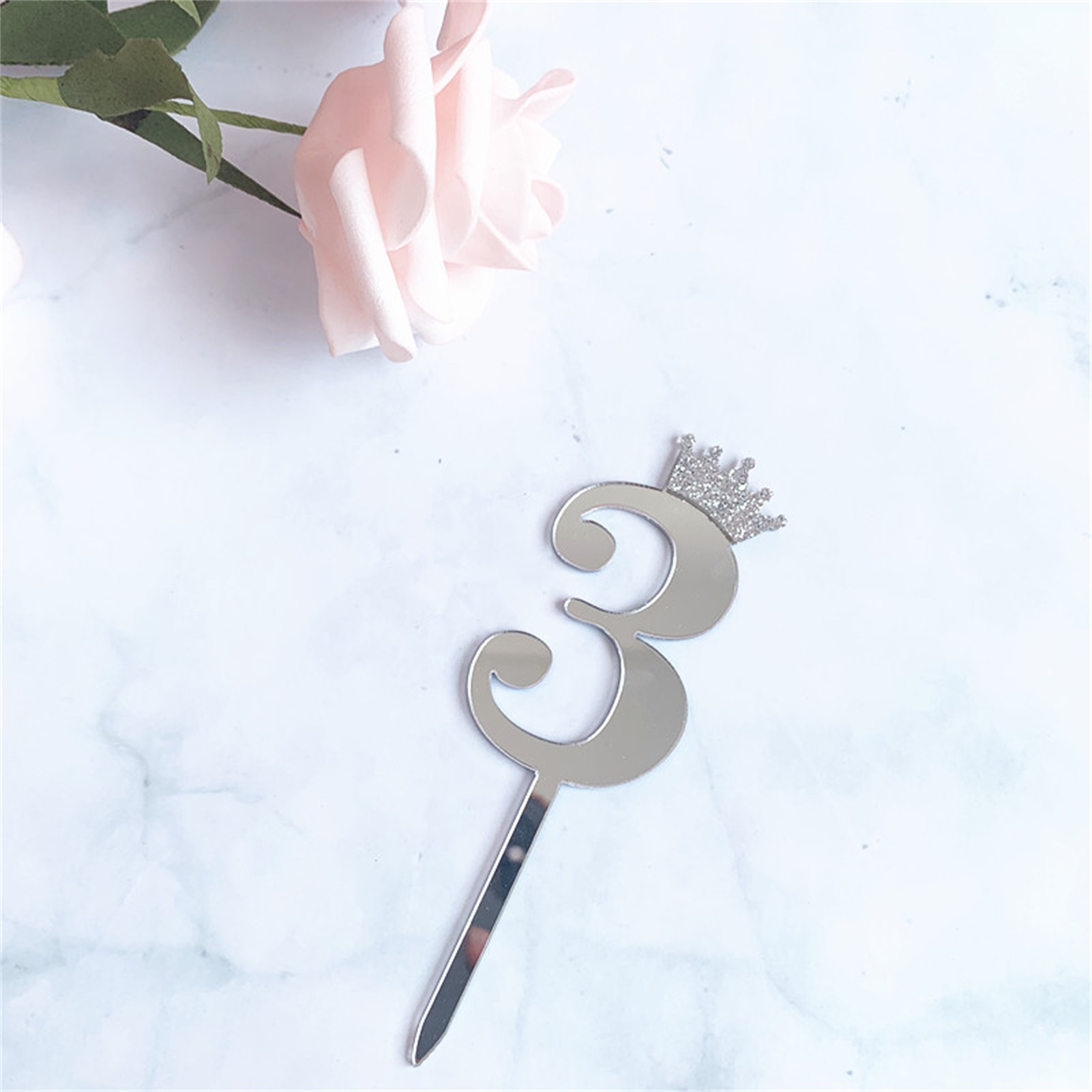 Hadanceo Cake Topper Wide Application Sparkling Anniversary Party ...