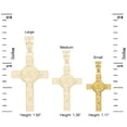 10k Two-Tone Yellow Gold St. Benedict Crucifix Pendant Necklace 1.10 ...