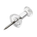 Pen+Gear Push Pins in Clamshell, Clear Plastic Head, Steel Point, 100 ...