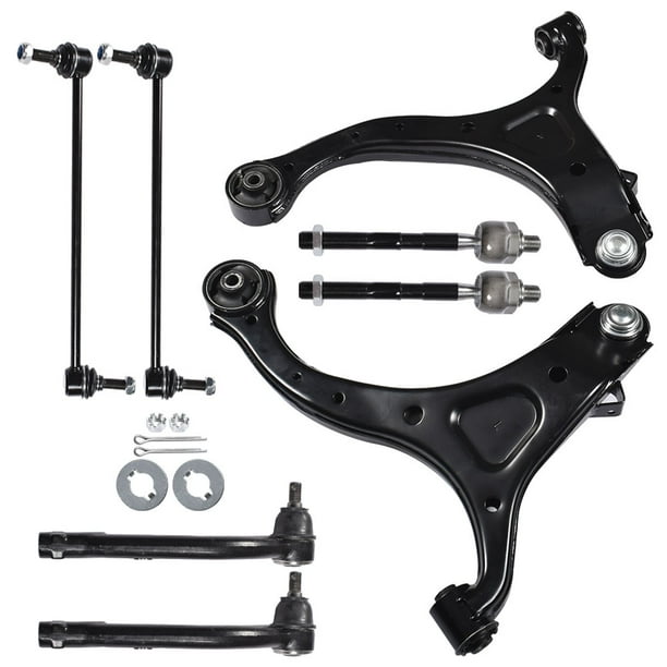 Front Suspension Lower Control Arm Ball Joint Sway Bar Link Tie Rod End Kit 8 Piece Set ...