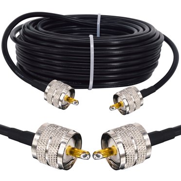 MOOKEERF 15ft UHF Male to Male CB Antenna Cable, RG58 Coaxial Cable for ...