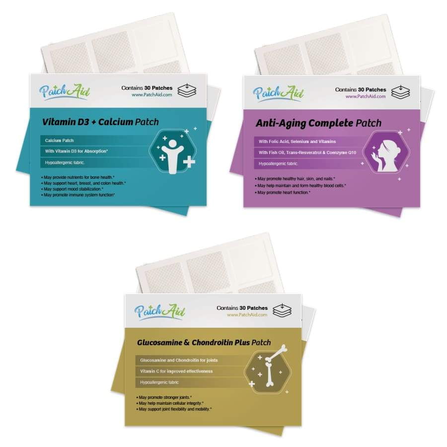 Bone and Joint Support Vitamin Patch Pack by PatchAid - Walmart.com