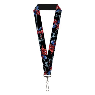 Marvel Comics Spider-Man Logo Covered Lanyard - Walmart.com