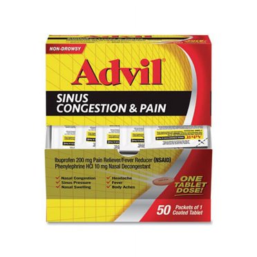 Advil Sinus Congestion & Pain Relief Tablets, 20 Ct - Walmart.com